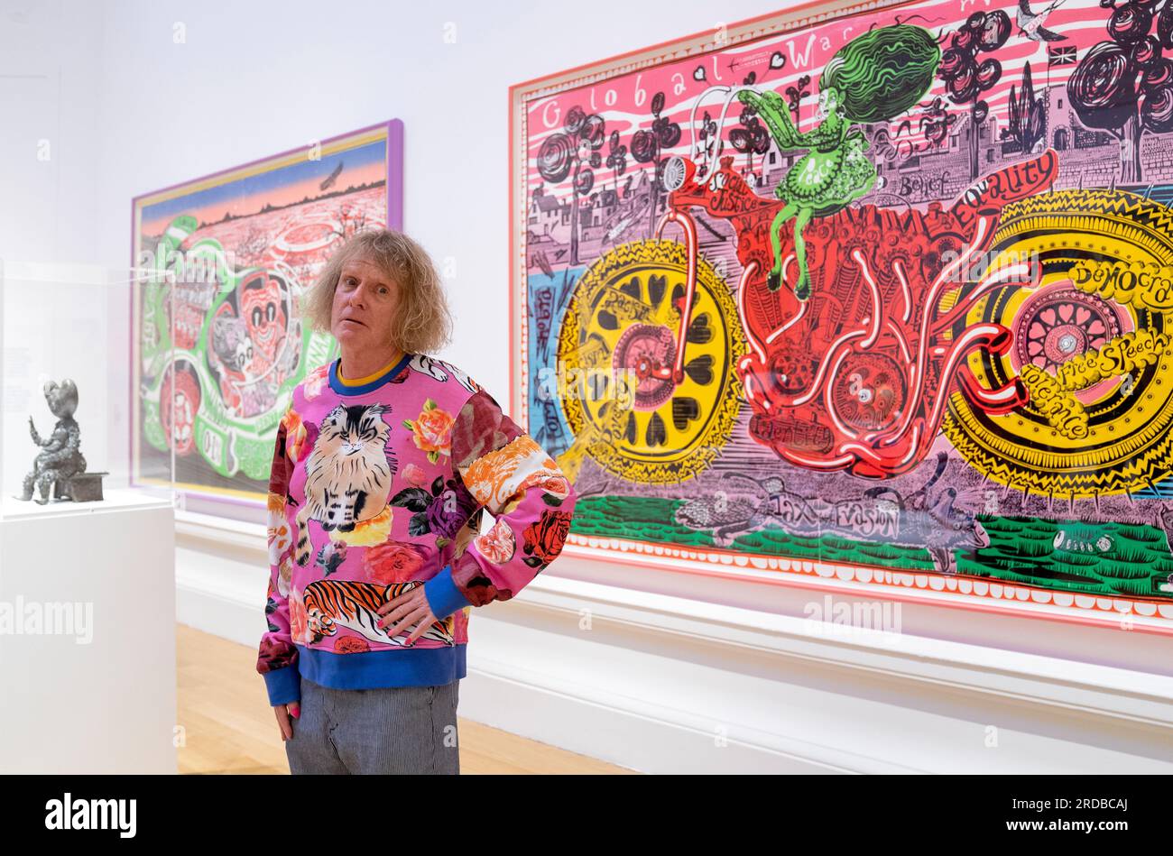 Sir Grayson Perry lors d'un photocall pour l'exposition Grayson Perry ...