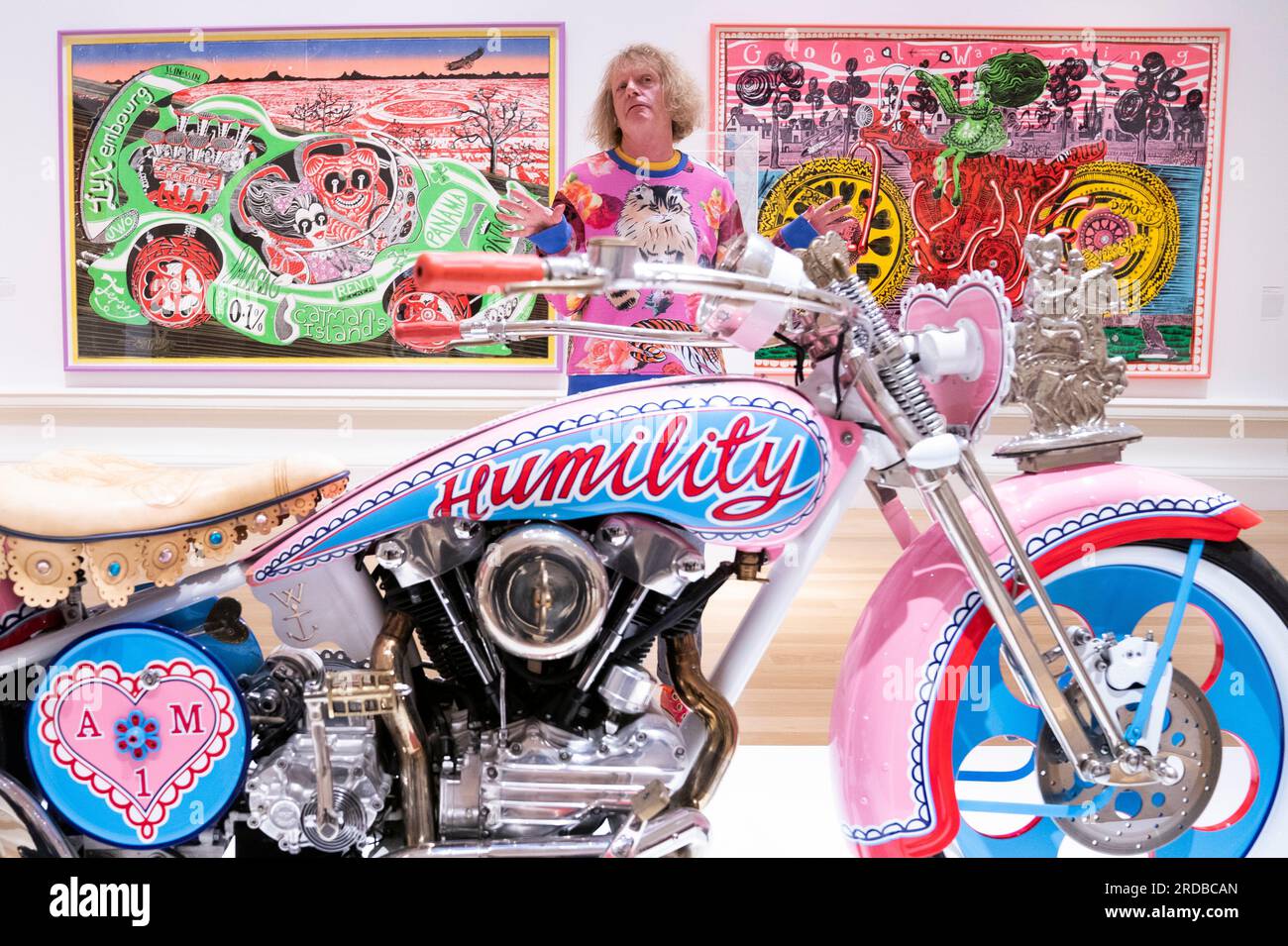Sir Grayson Perry lors d'un photocall pour l'exposition Grayson Perry ...
