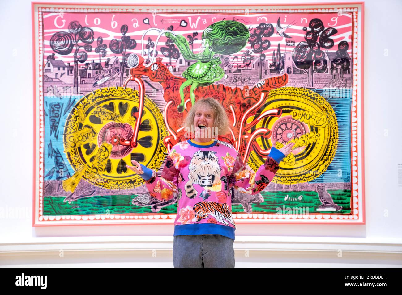 Sir Grayson Perry lors d'un photocall pour l'exposition Grayson Perry ...