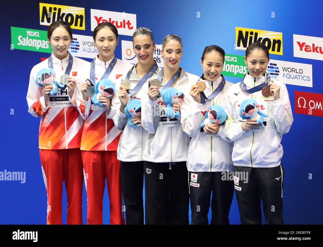 Liuyi WANG and Qianyi WANG of China, silver, Anna-Maria ALEXANDRI and ...