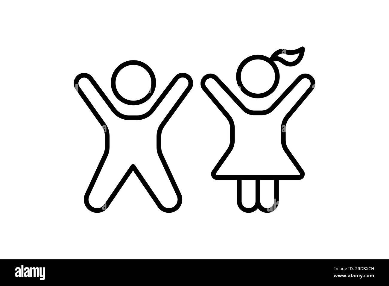 Pictogramme de signe de symbole icône femme et enfants Banque de ...