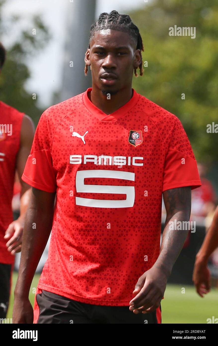 Christopher Wood du Stade Rennais lors du football amical 2023 entre le ...