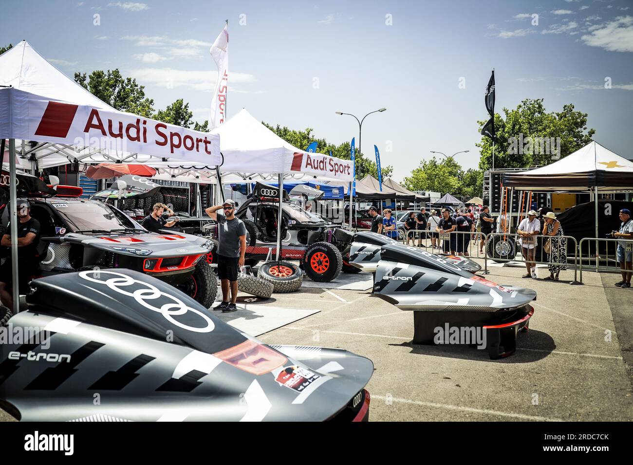 Team Audi Sport, Audi Sport RS Q E-Tron, portrait Service Park ...