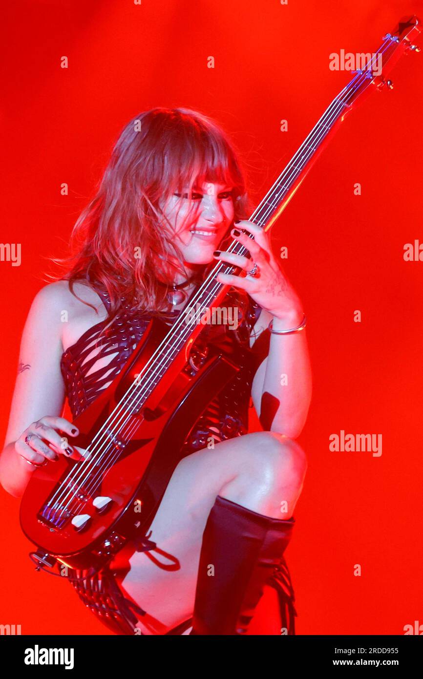 20 juillet 2023, ROME, ITALIE : Victoria de Angelis, la bassiste du ...