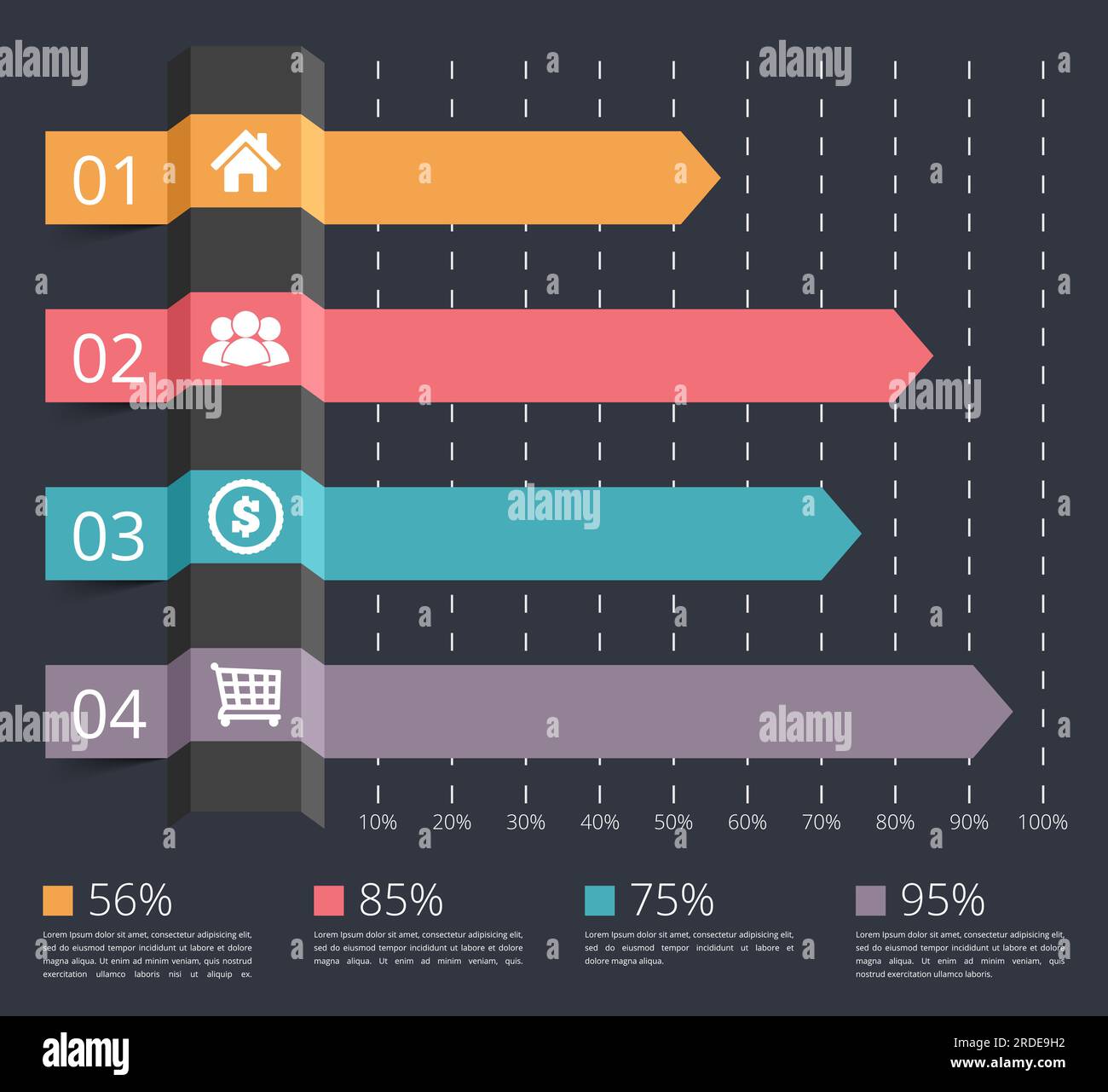 Diagramme et tableau des nombres Banque d'images vectorielles - Alamy