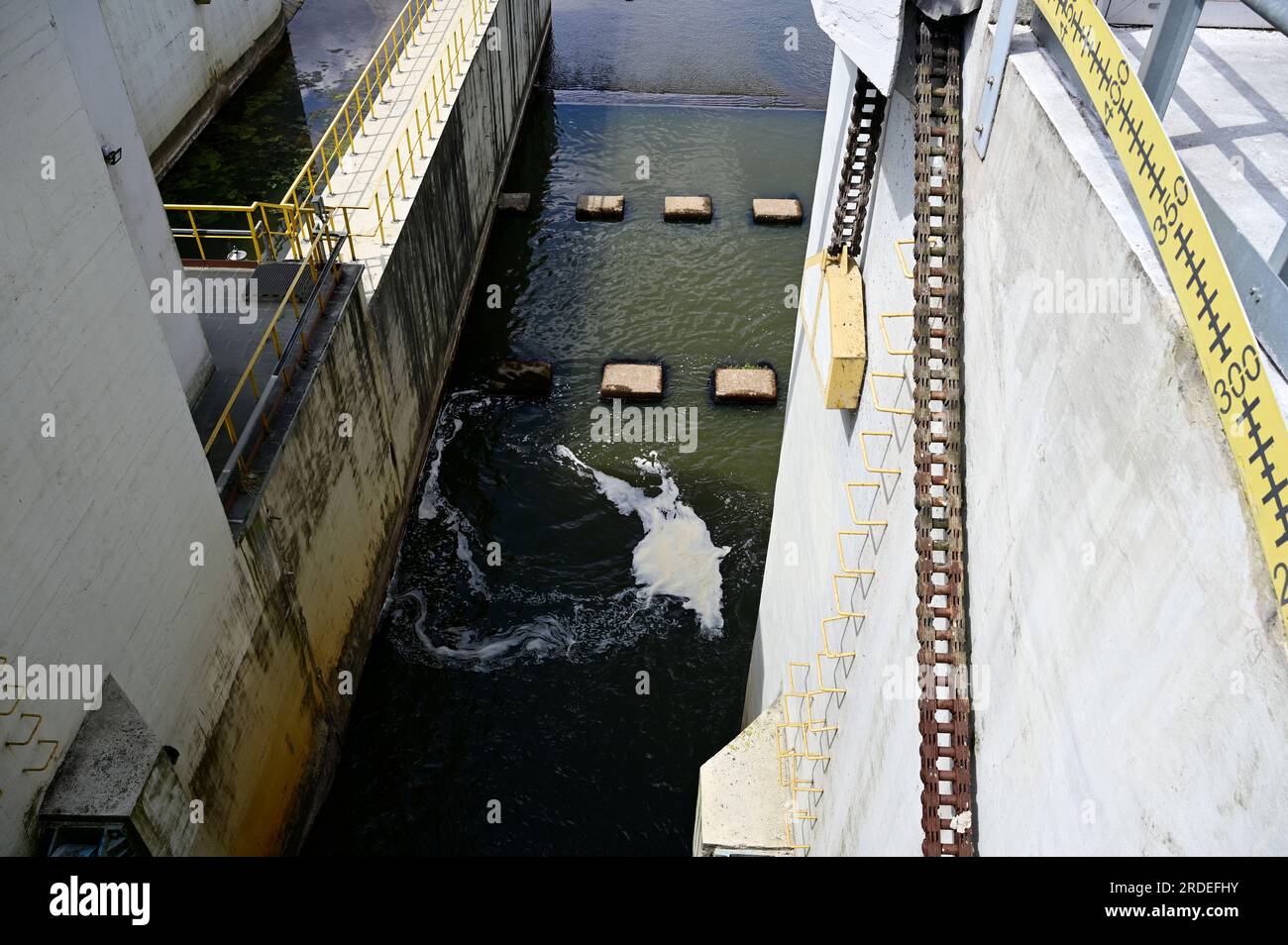 Der Niedów-Stausee oder Witka-Stausee (polnisch zbiornik wodny Niedów ...