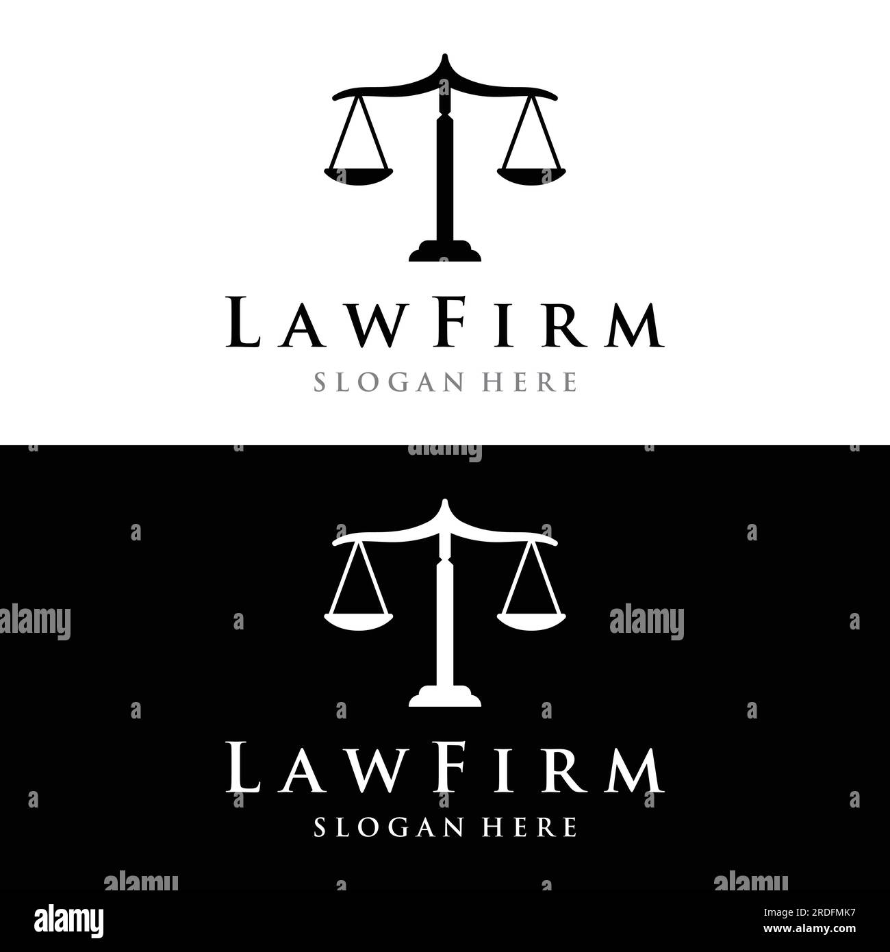 Cabinet d'avocats et avocat logo.Justice modèle avec pilier, épée et ...