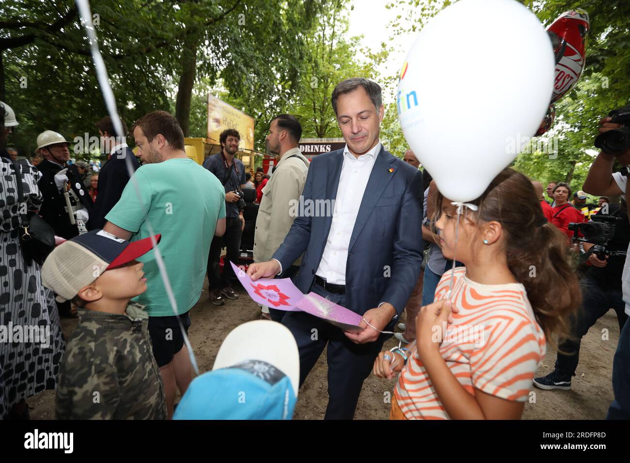 Bruxelles, Belgique. 21 juillet 2023. Le Premier ministre Alexander de ...