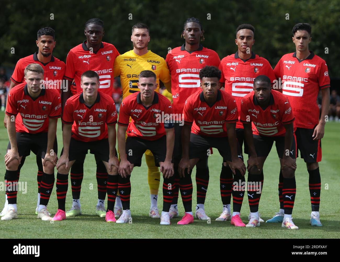 Équipe du Stade Rennais lors du football amical 2023 entre le Stade ...