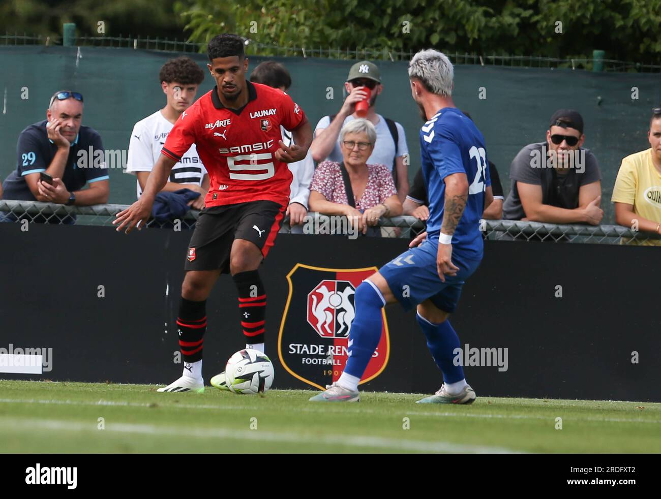 Ludovic Blas du Stade Rennais lors du football amical 2023 entre le ...