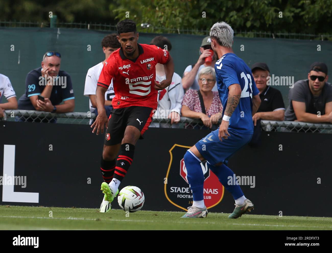 Ludovic Blas du Stade Rennais lors du football amical 2023 entre le ...