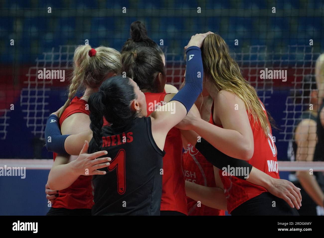 ISTANBUL, TURKIYE - 11 MARS 2023 : les joueurs Turk Hava Yollari ...