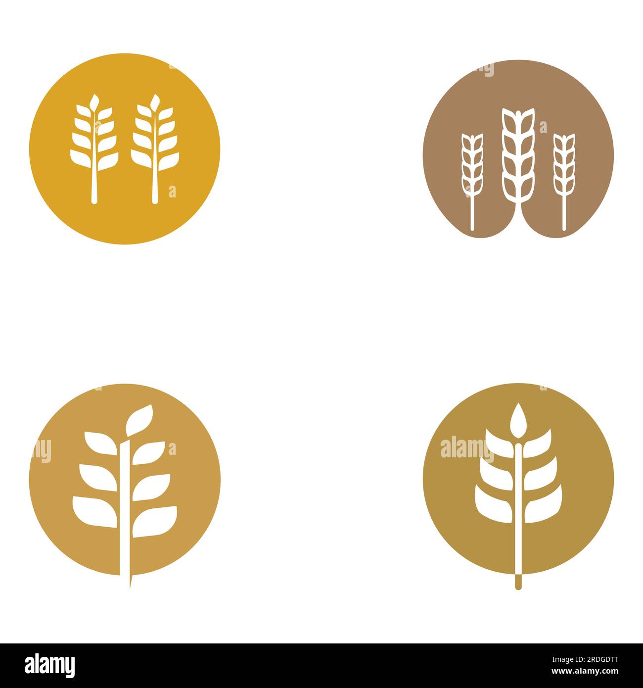 Logo de blé ou de céréales, champ de blé et logo de ferme de blé. Avec ... Logo de blé ou de céréales, champ de blé et logo de ferme de blé. Avec ...