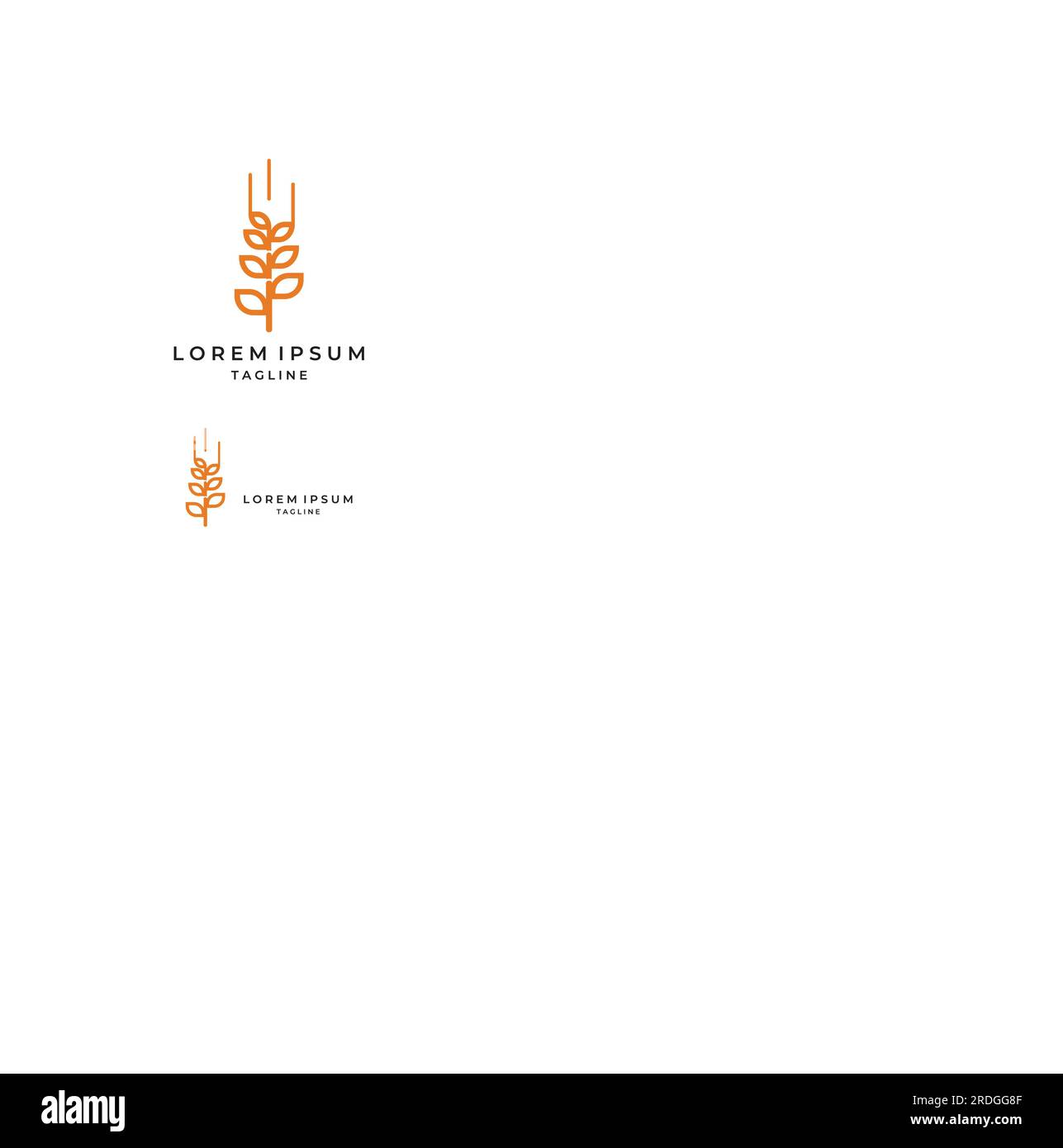 Logo de blé ou de céréales, champ de blé et logo de ferme de blé. Avec ... Logo de blé ou de céréales, champ de blé et logo de ferme de blé. Avec ...