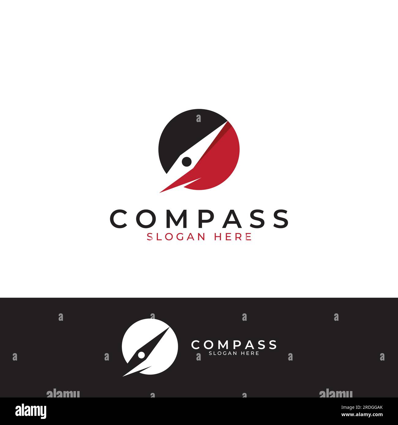 Logo Compass, guide directionnel ou icône vectorielle logo pandom ...