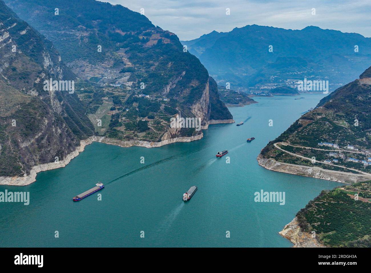 Yichang. 29 mars 2023. Cette photo aérienne prise le 29 mars 2023 ...