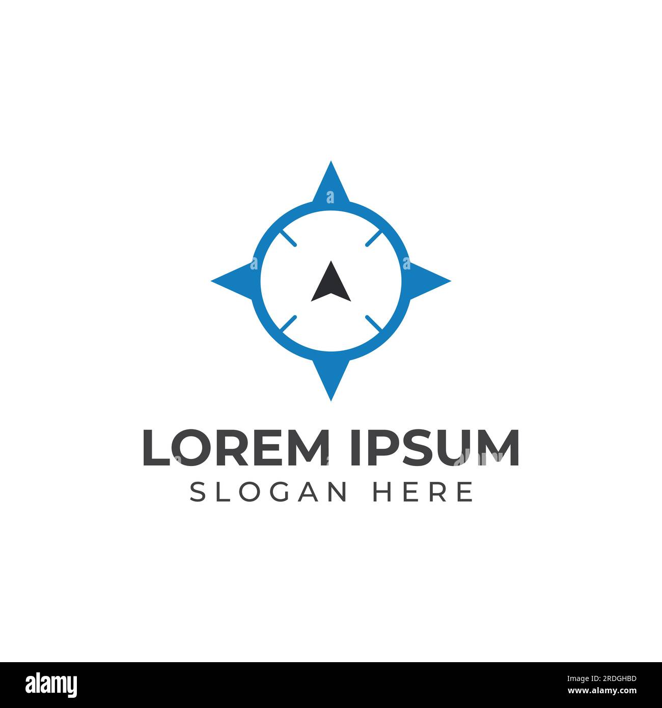 Logo Compass, guide directionnel ou icône vectorielle logo pandom ...