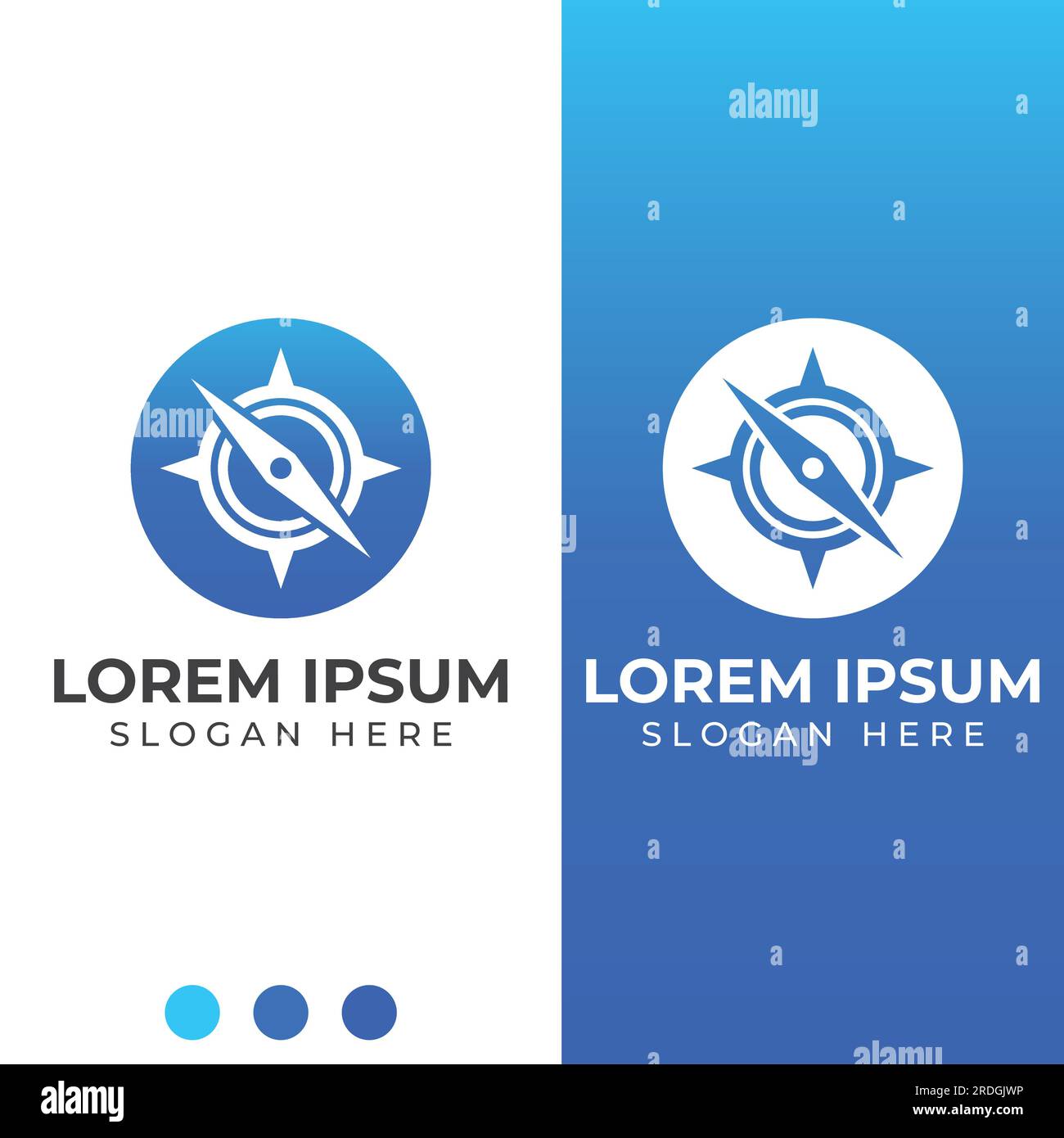 Logo Compass, guide directionnel ou icône vectorielle logo pandom ...