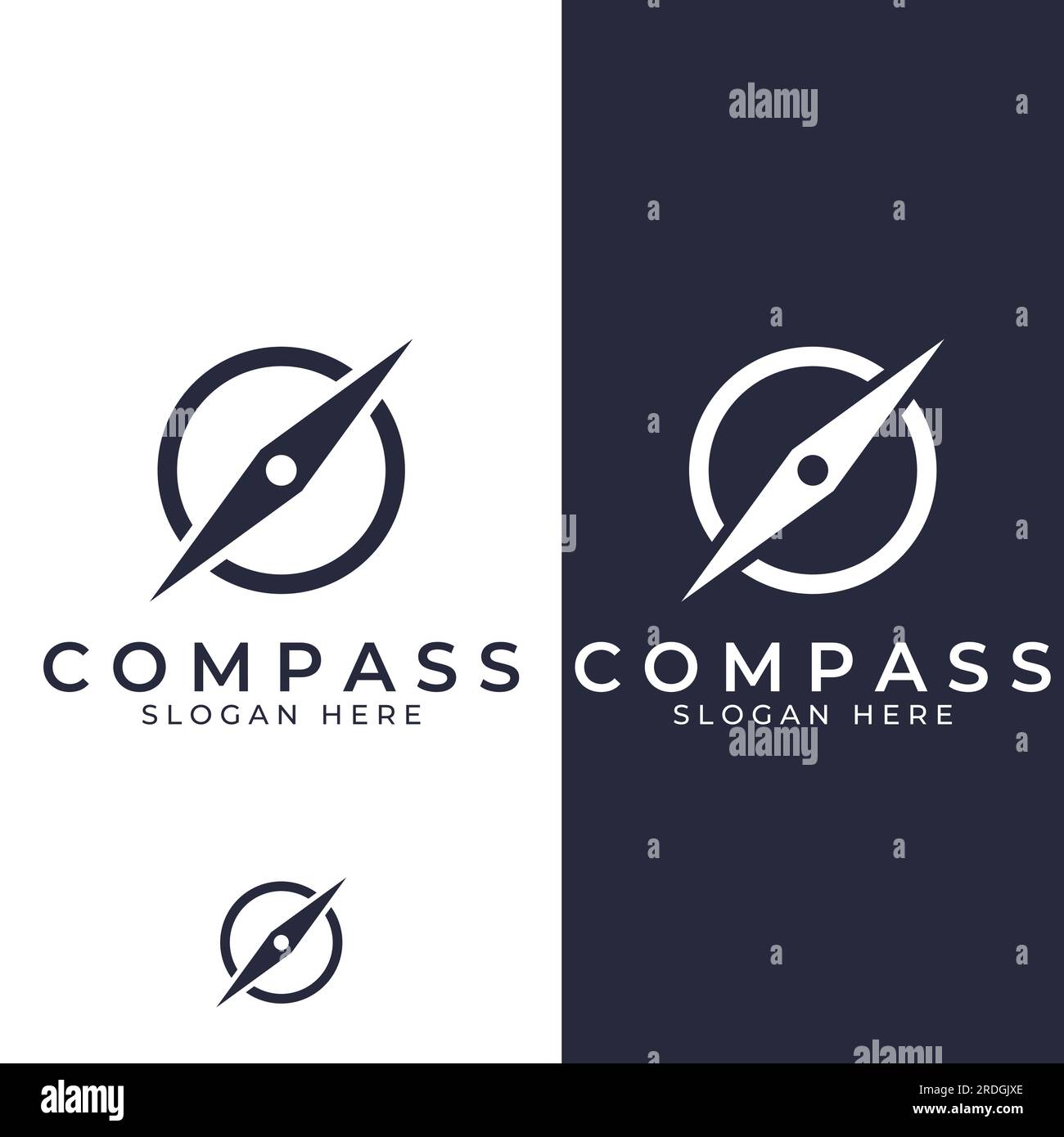 Logo Compass, guide directionnel ou icône vectorielle logo pandom ...