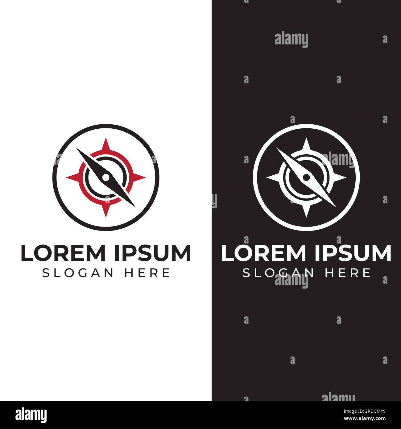 Logo Compass, guide directionnel ou icône vectorielle logo pandom ...