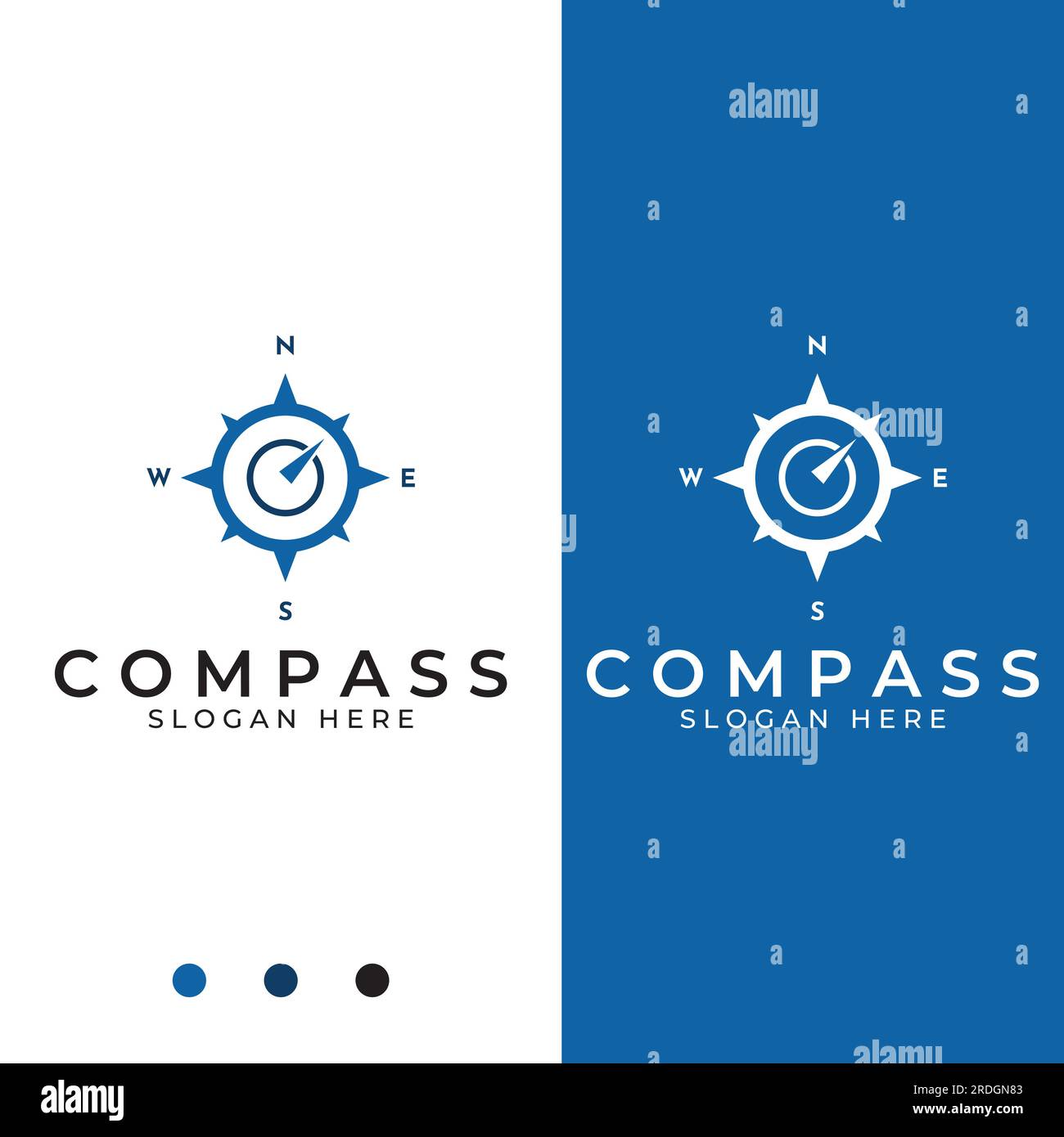 Logo Compass, guide directionnel ou icône vectorielle logo pandom ...