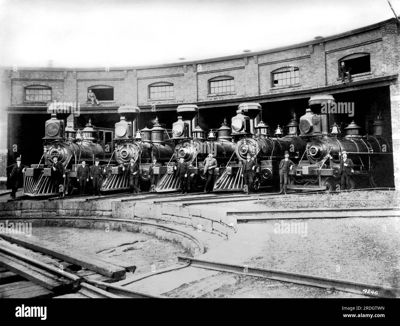 Five steam locomotives Banque de photographies et d’images à haute ...