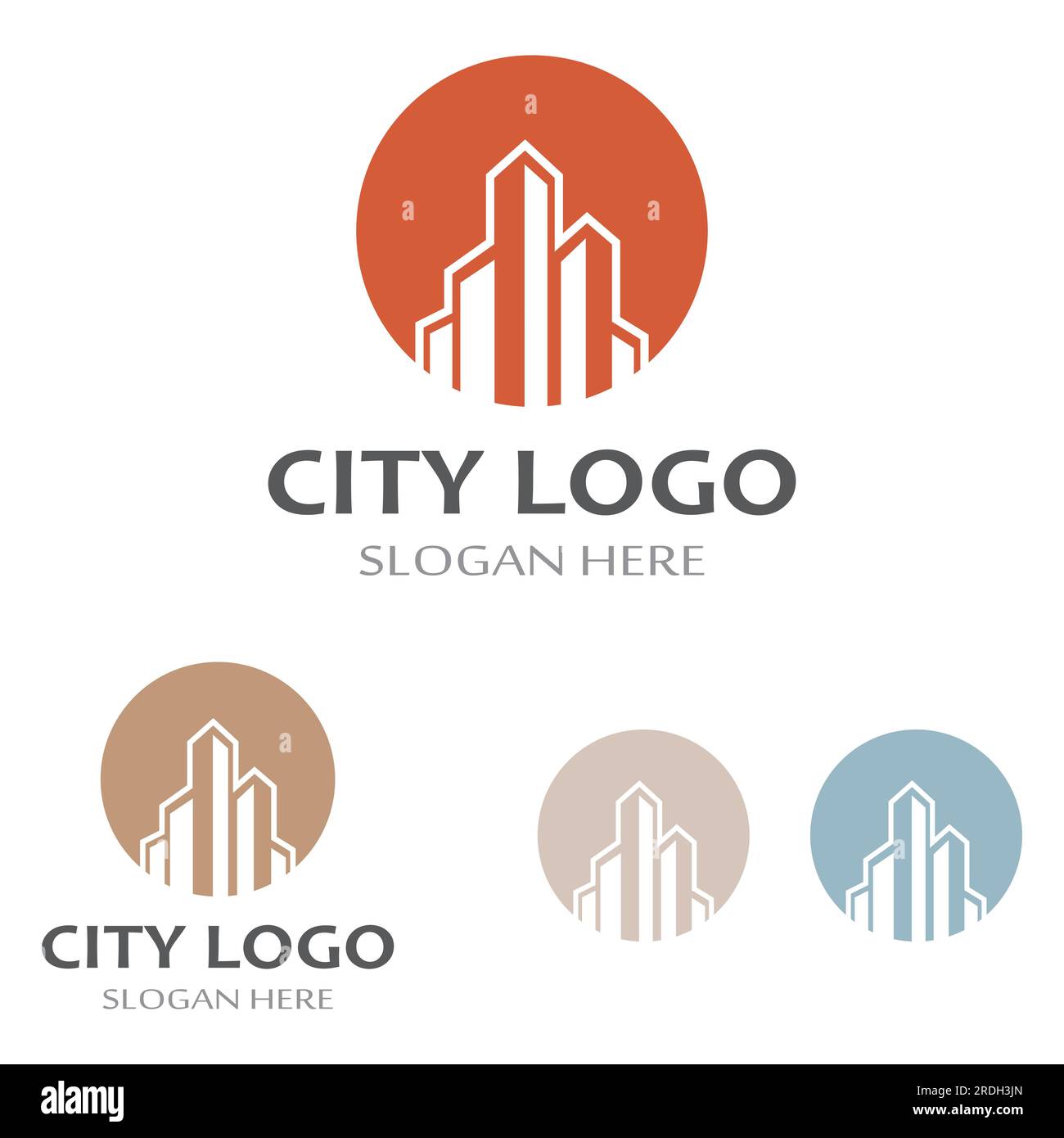 ville skyline, silhouette de ville, ville moderne et centre-ville. Avec ...