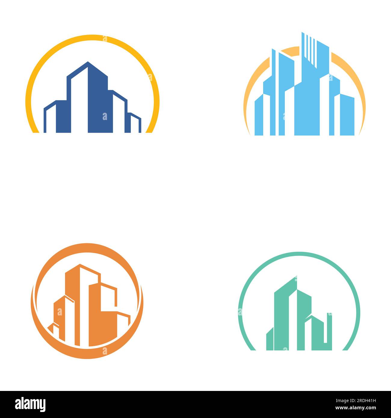 ville skyline, silhouette de ville, ville moderne et centre-ville. Avec ...