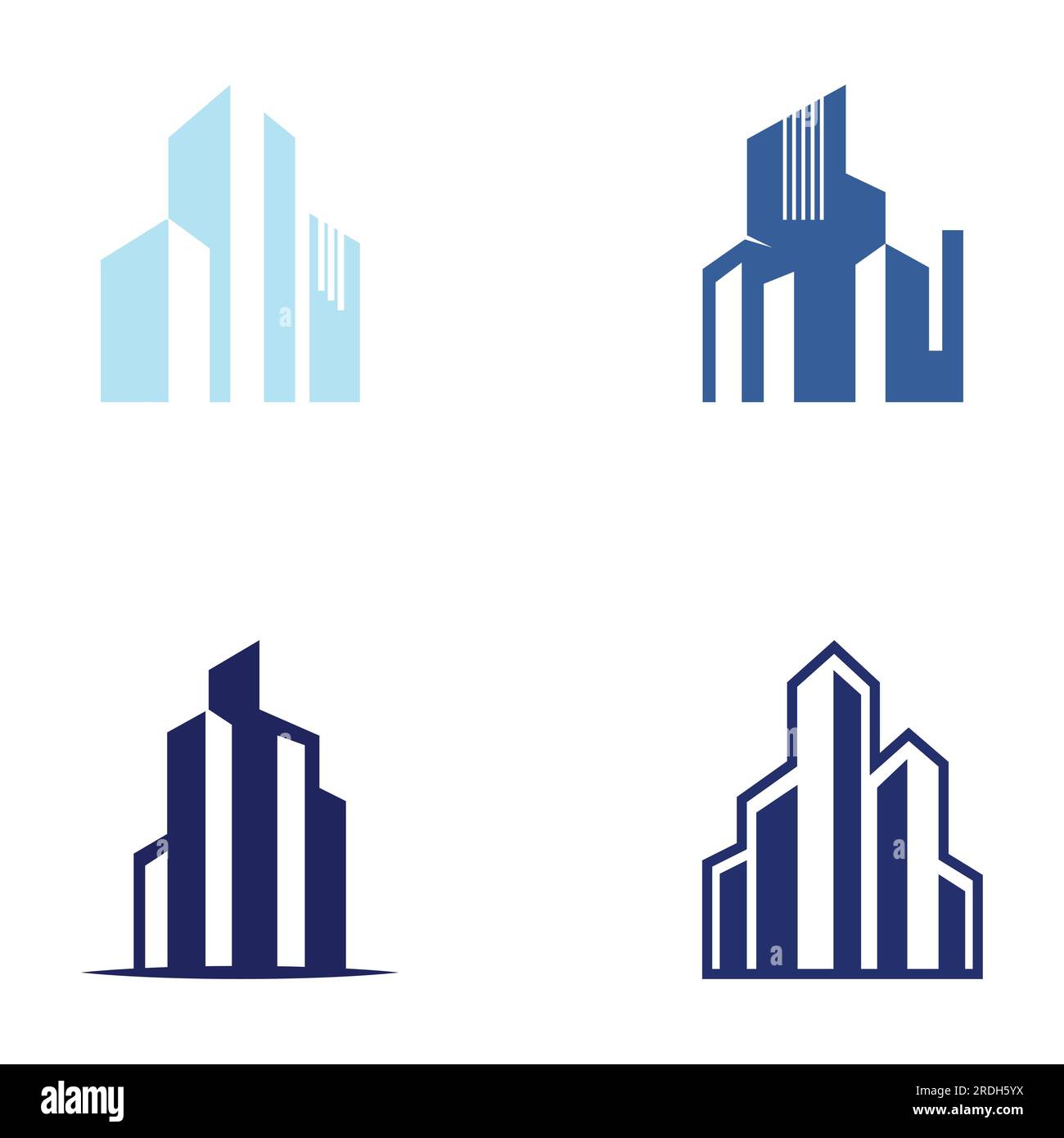 ville skyline, silhouette de ville, ville moderne et centre-ville. Avec ...