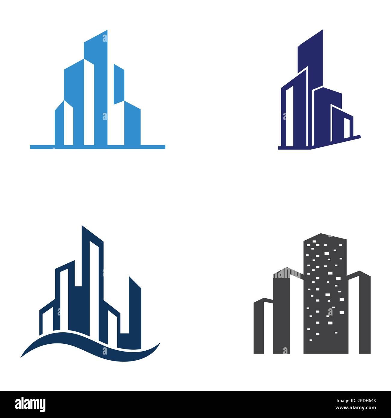 ville skyline, silhouette de ville, ville moderne et centre-ville. Avec ...