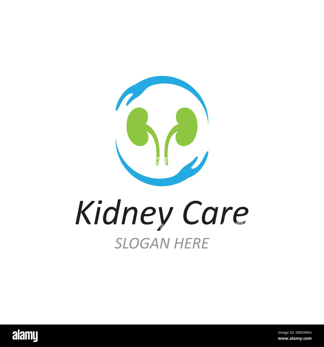 logo de santé rénale et de soins rénaux à l'aide d'une icône de concept ...