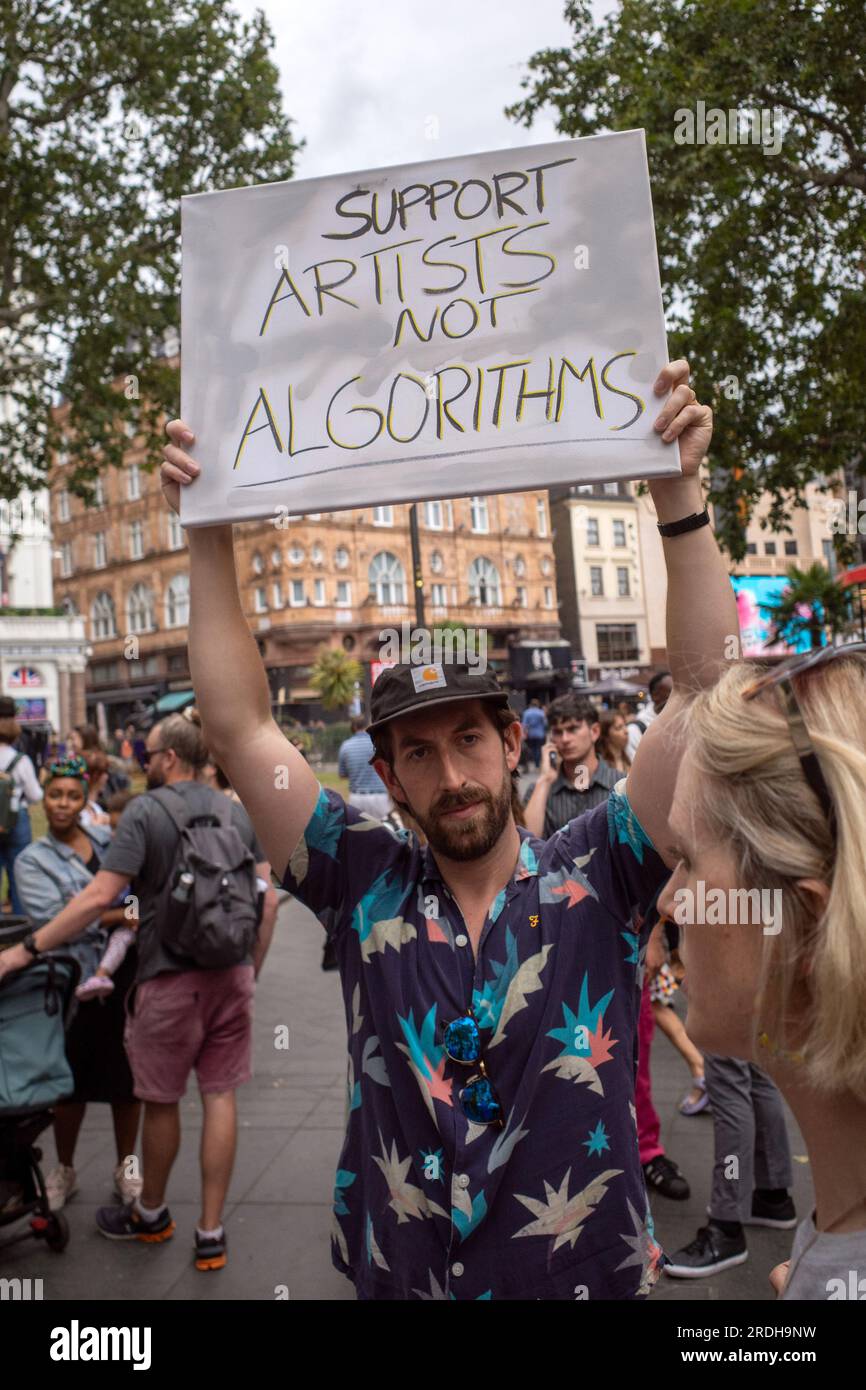 Protestation contre l'intelligence artificielle Banque de photographies ...