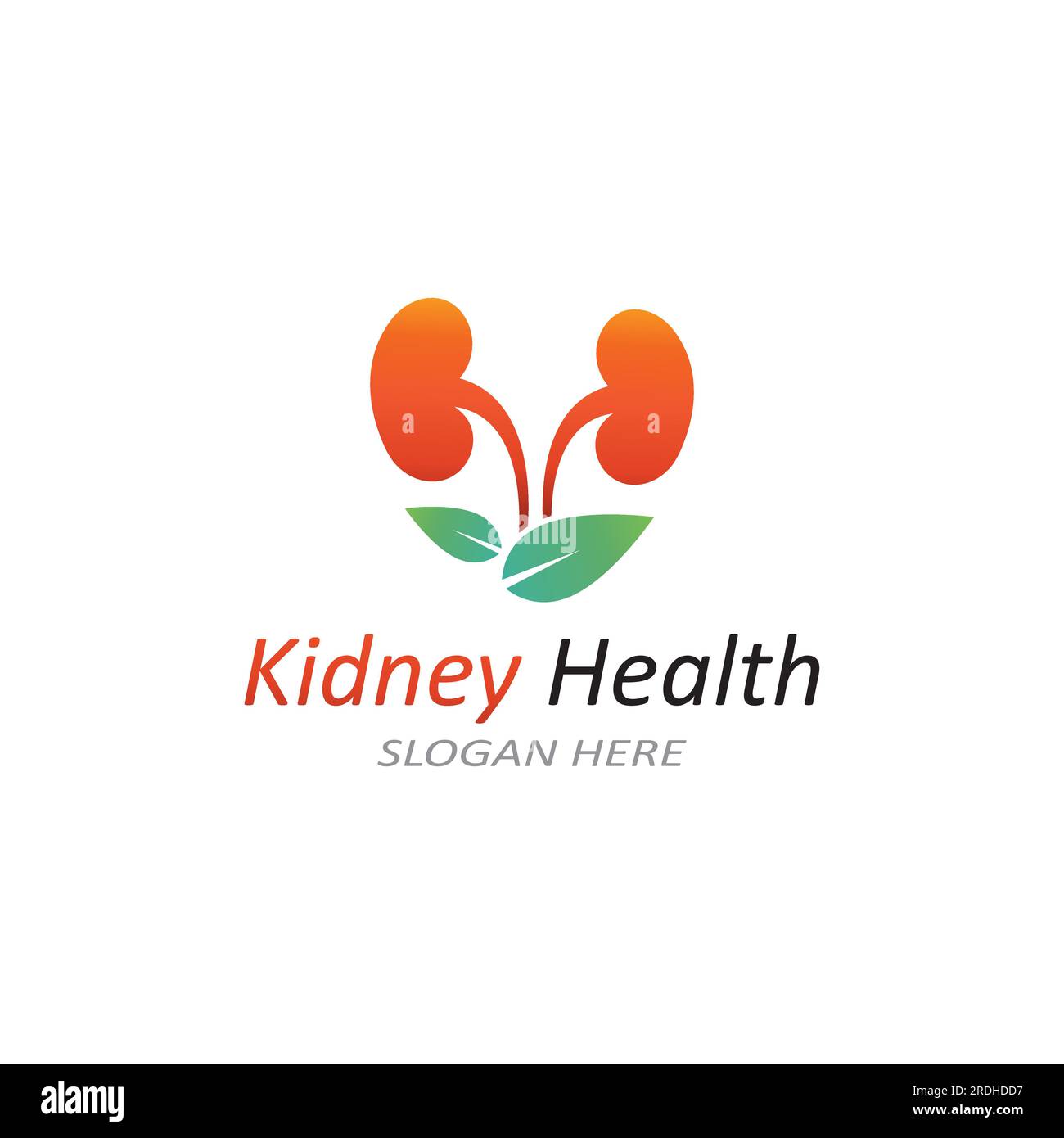 logo de santé rénale et de soins rénaux à l'aide d'une icône de concept ...