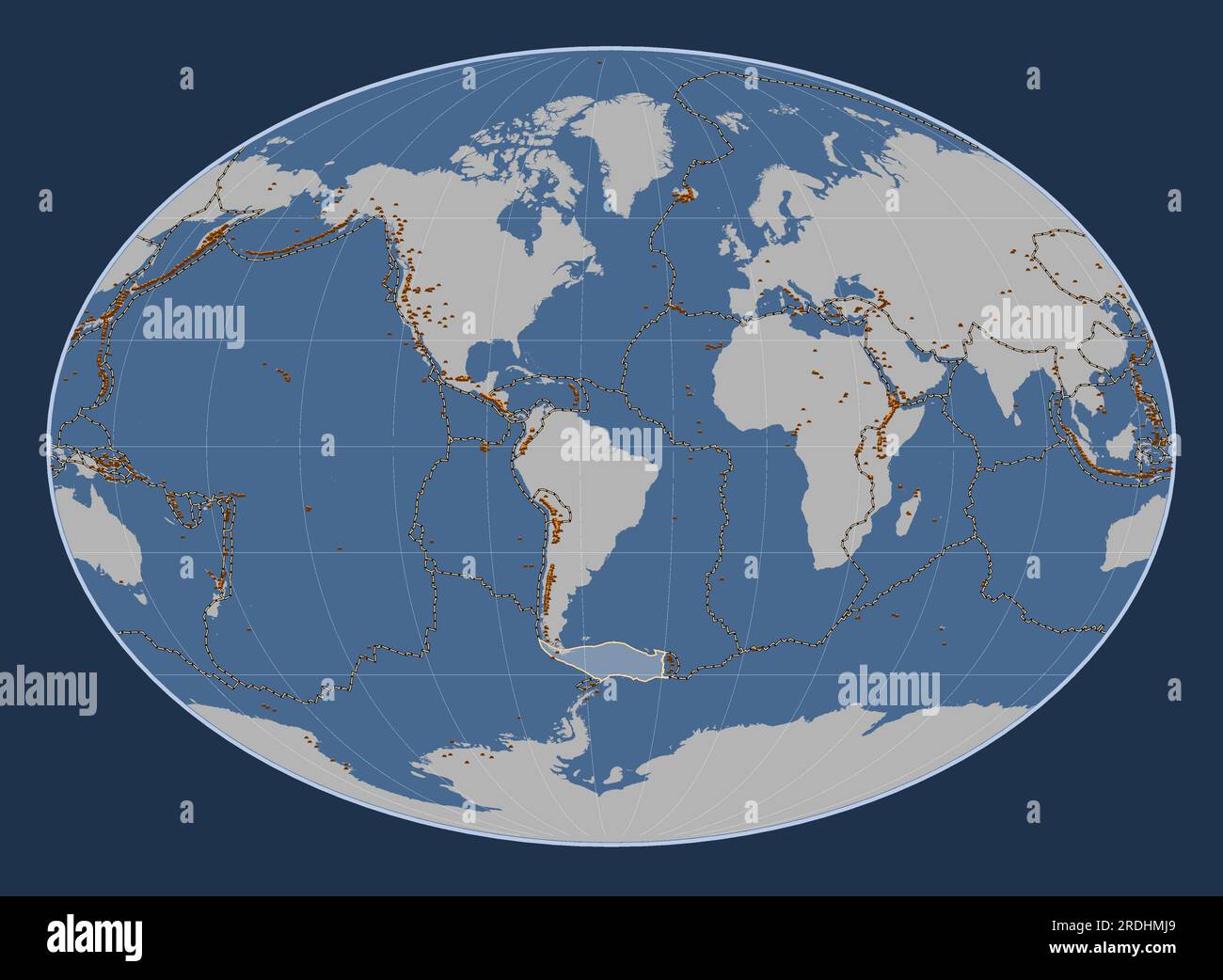 Landslide area Banque d'images vectorielles - Alamy