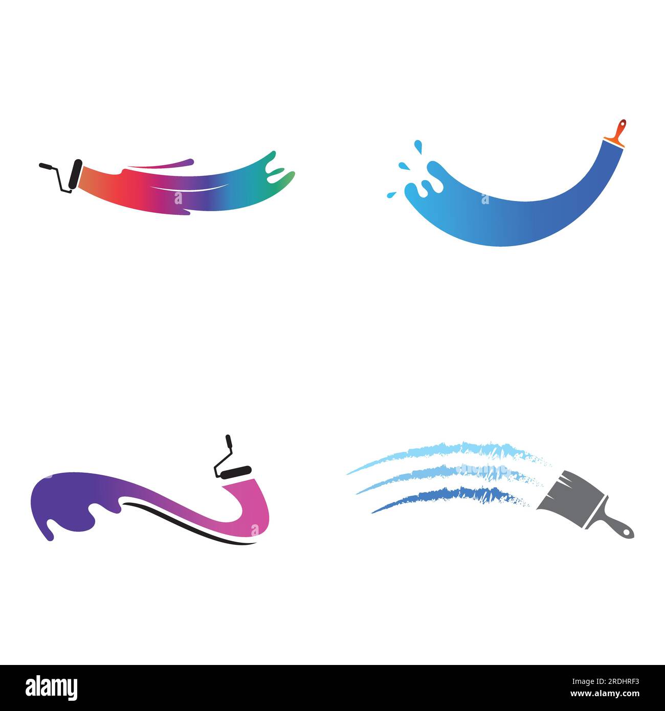 Paint logo Banque d'images vectorielles - Alamy