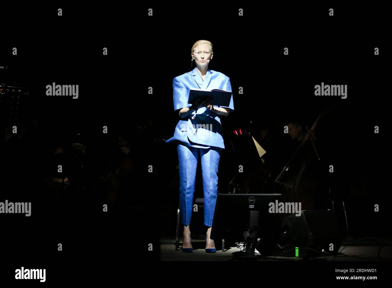 20 juillet 2023. Jodrell Bank, Cheshire, Royaume-Uni. Max Richter et le ...