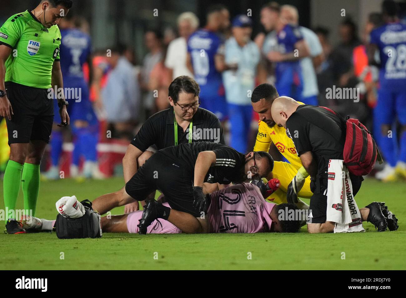 FORT LAUDERDALE, FL - JULY 21: Inter Miami defender Ian Fray (24) is ...