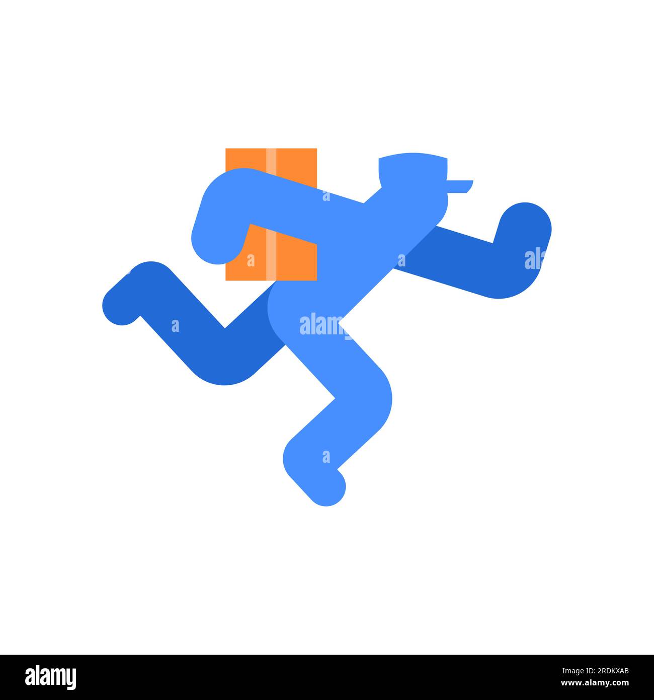 Icône facteur. Signe Mailman. Logo Fast mail. Illustration vectorielle ...