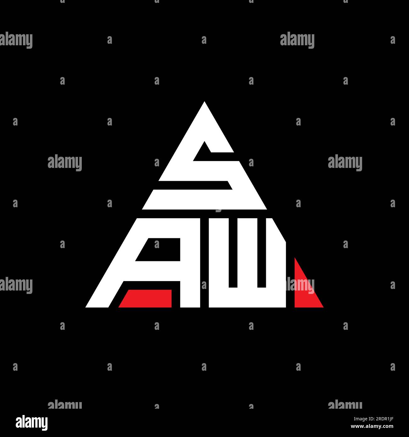 Logo de lettre triangle de SCIE avec forme de triangle. Monogramme de ...