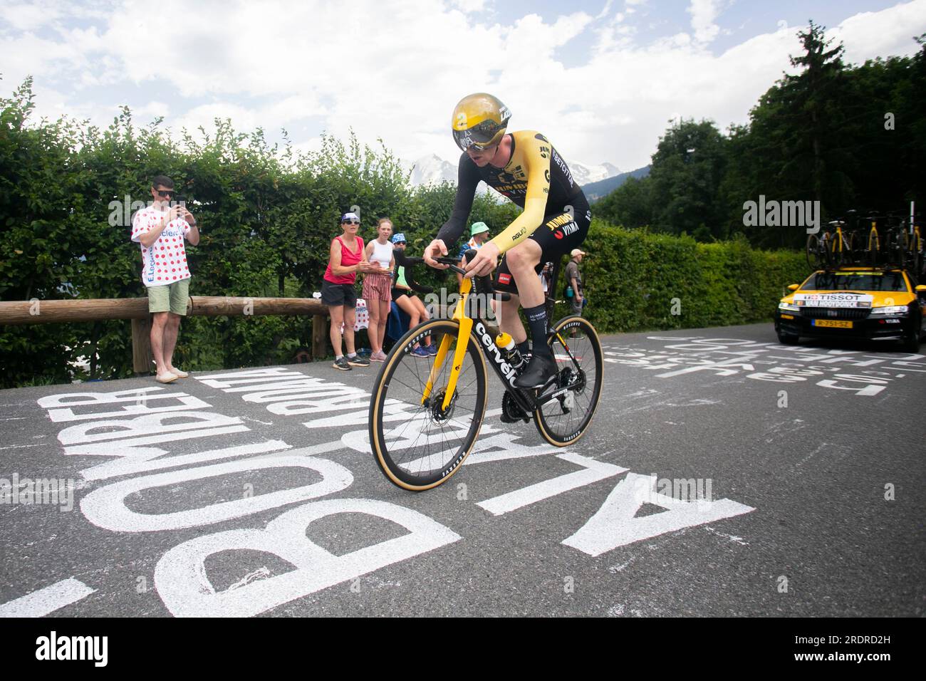 Domancy, France 18 juillet 2023 : NATHAN VAN HOOYDONCK (JUMBO-VISMANED ...
