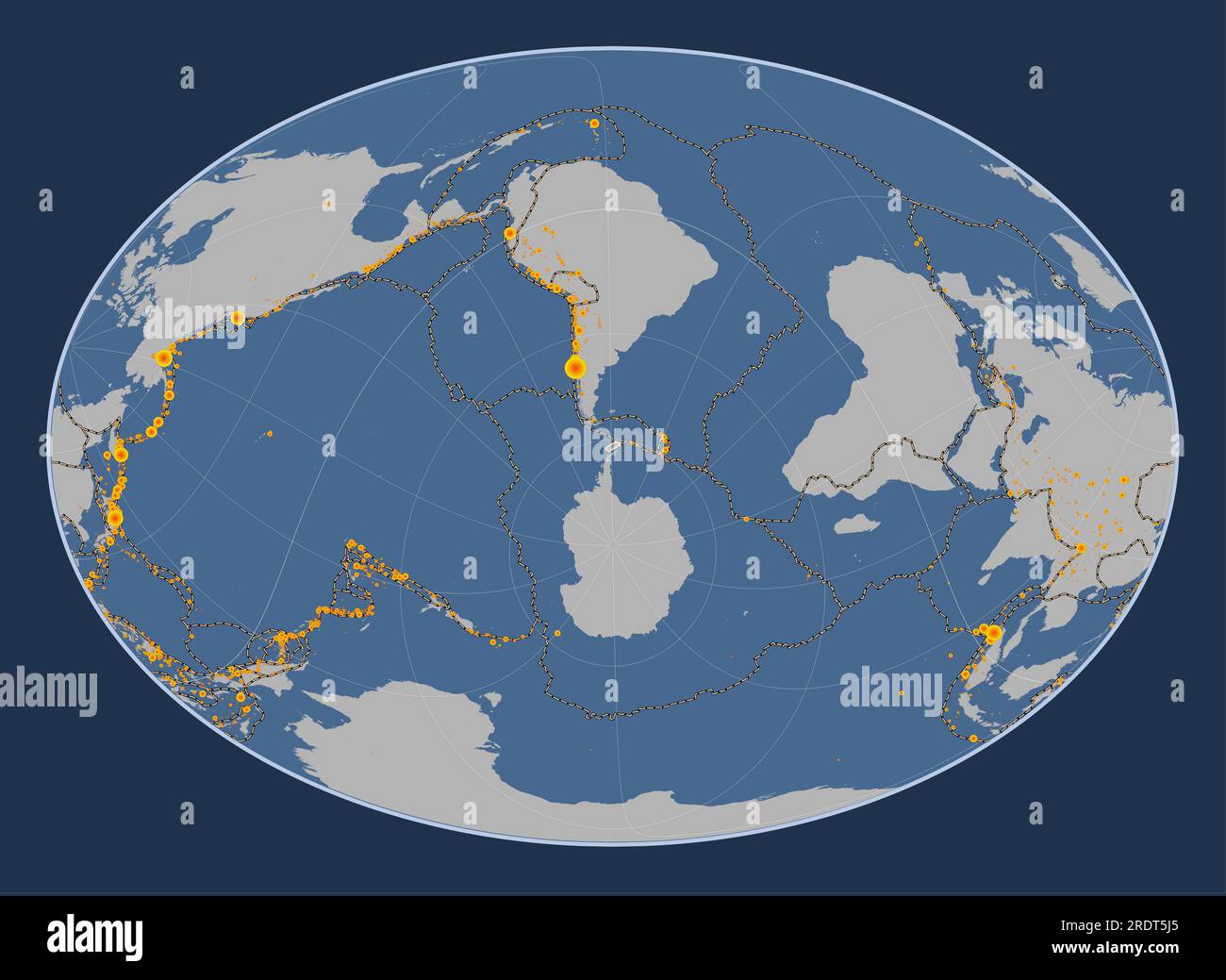 Plaque tectonique Shetland sur la carte de contour solide dans la ...