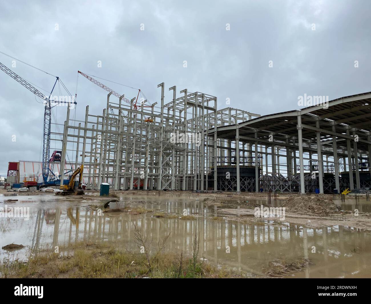 Construction plant telescopic crane Banque de photographies et d’images ...