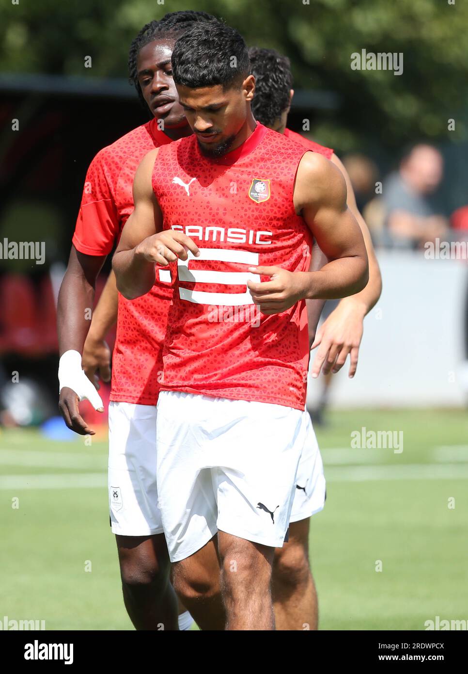 Ludovic Blas du Stade Rennais lors de l'ami 2023 entre le Stade Rennais ...