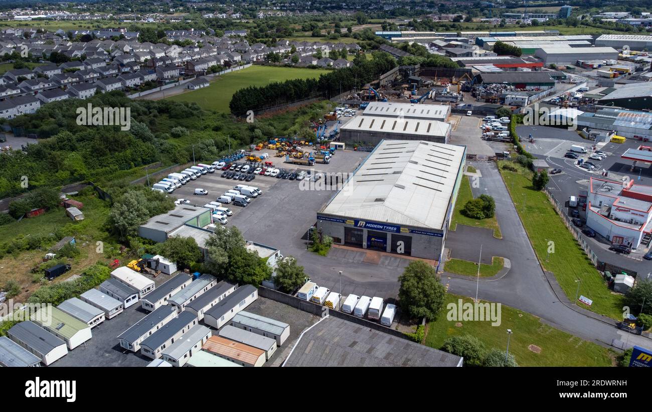 Une vue aérienne de la ville de Limerick et ses environs, ,11.06,2023 ...