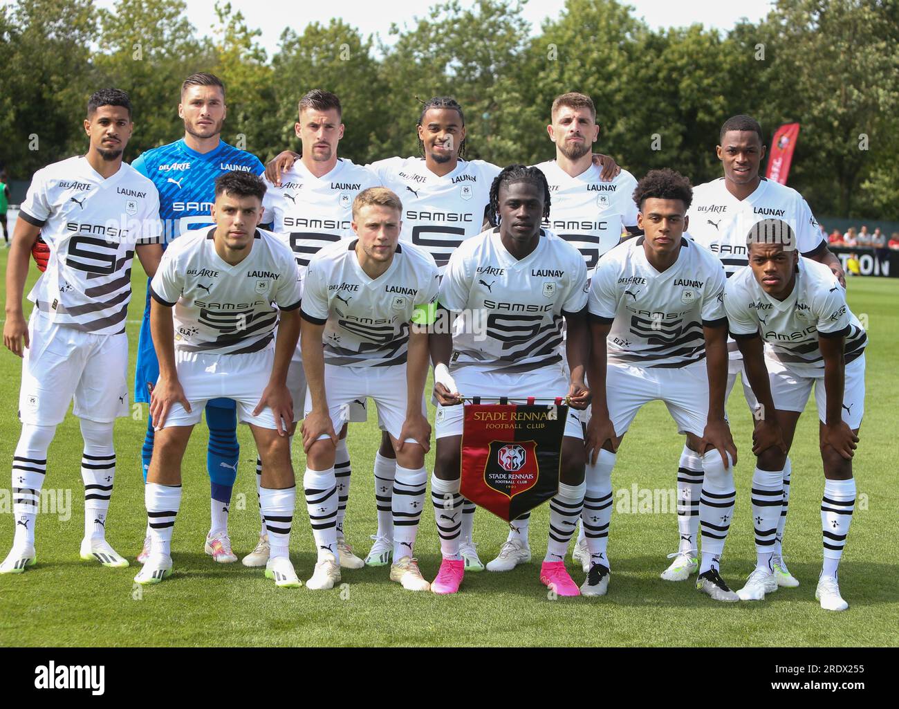 Équipe du Stade Rennais lors de l'amical 2023 entre le Stade Rennais et ...
