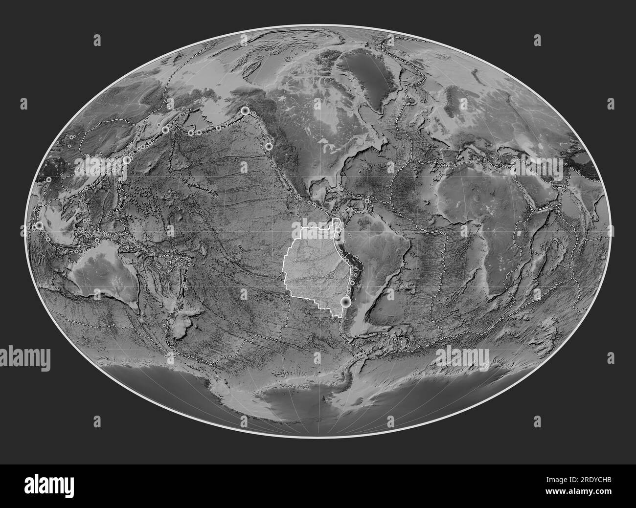 Plaque tectonique de nazca Banque d'images noir et blanc - Alamy