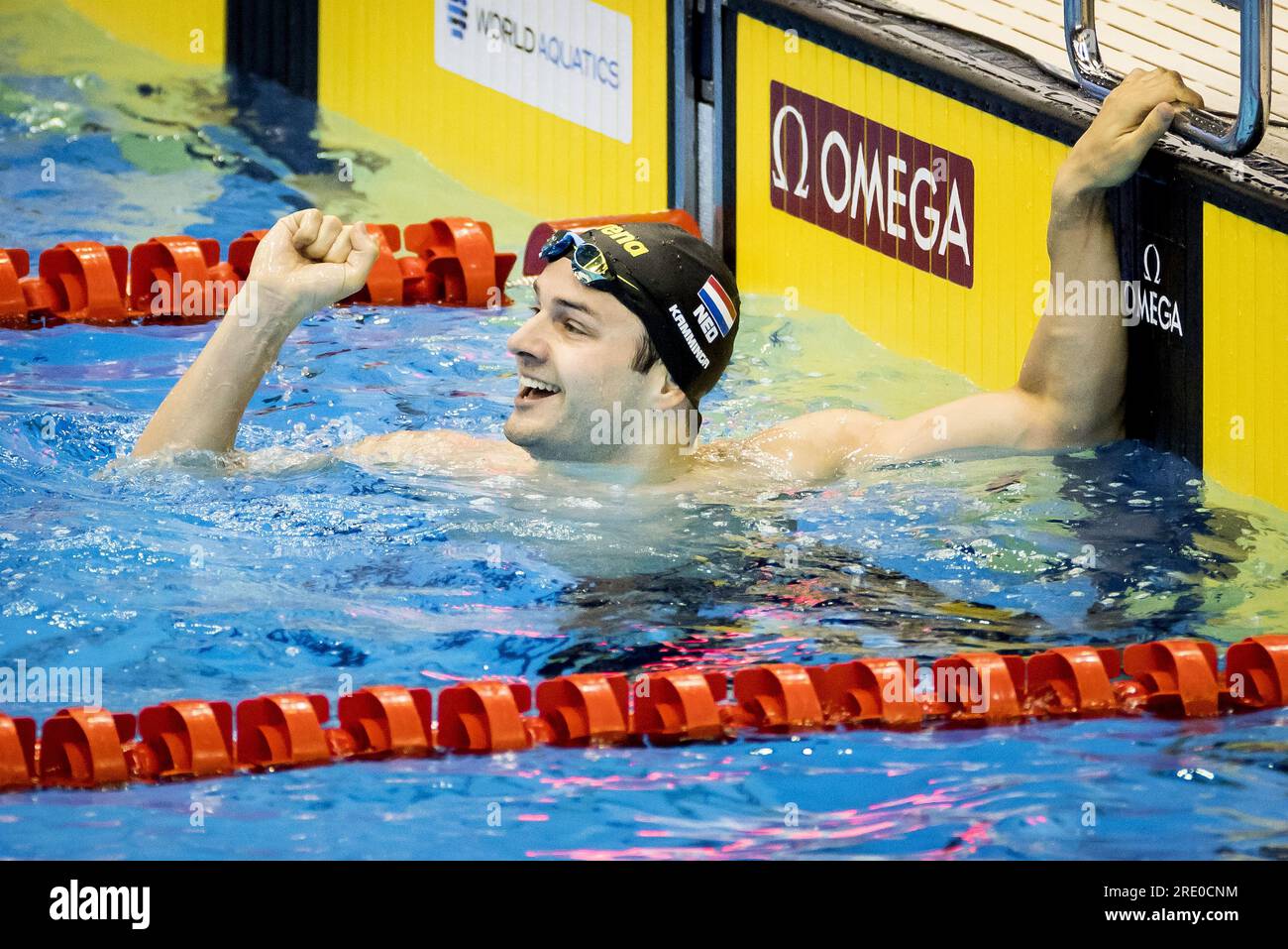 FUKUOKA - Arno Kamminga célèbre sa deuxième place après les 100 ...