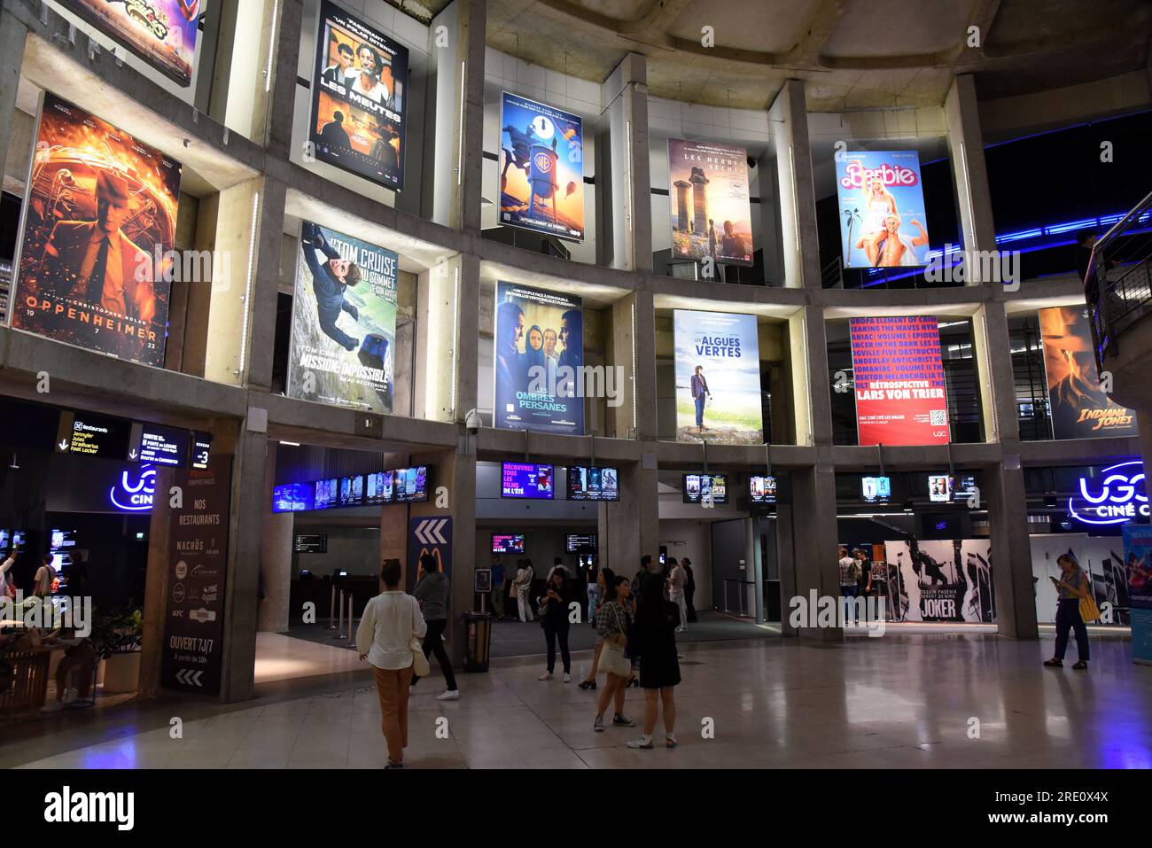 Paris, France. 24 juillet 2023. Illustration Cinéma UGC Cine cite les ...