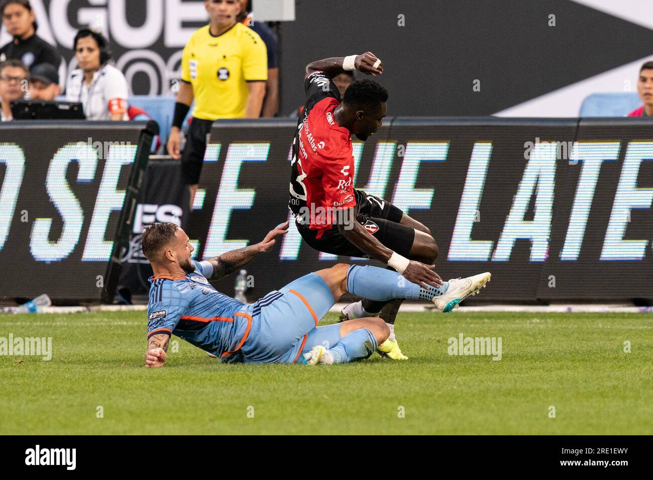 New York, New York, États-Unis. 23 juillet 2023. Maxime Chanot (4) de ...