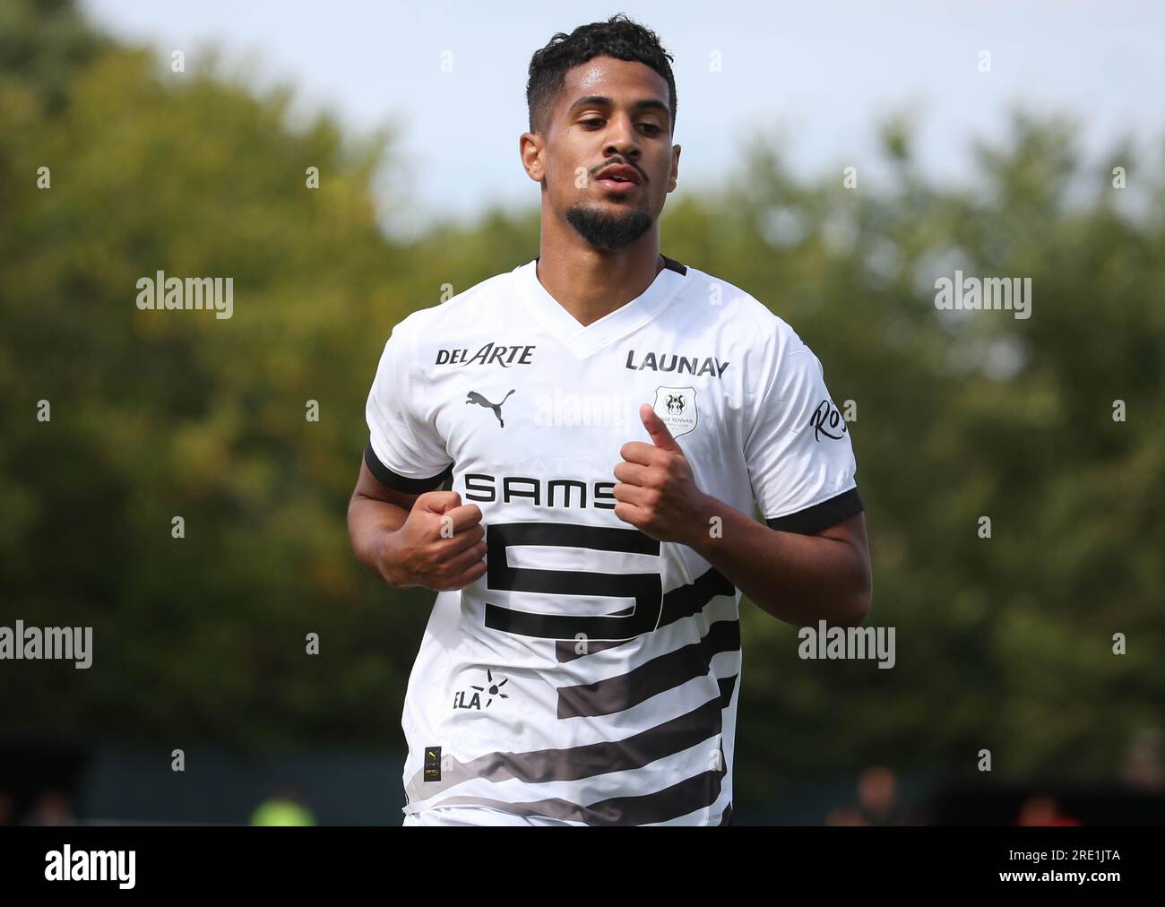 Ludovic Blas du Stade Rennais lors de l'ami 2023 entre le Stade Rennais ...